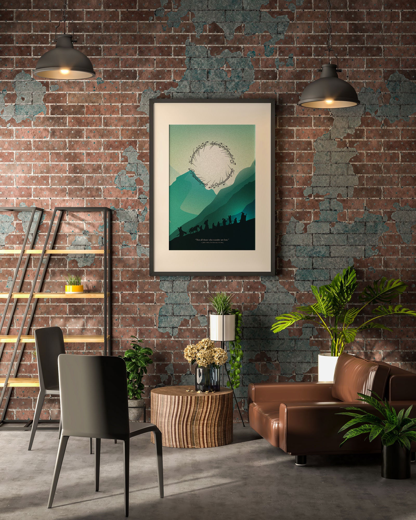 Fellowship LOTR Poster Digital Download Minimalist Poster - Etsy