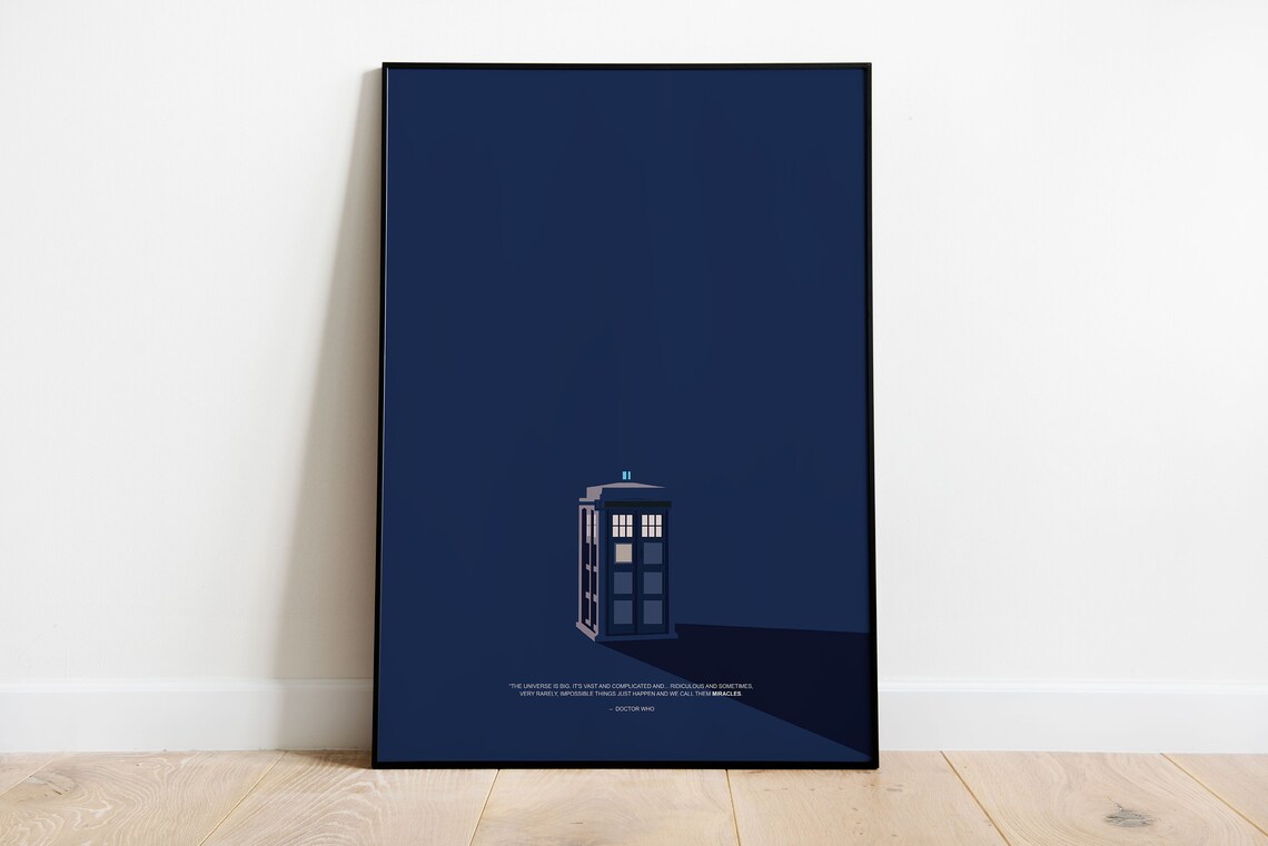 Doctor Who Poster, Digital Download, Minimalist Poster, Doctor Who ...