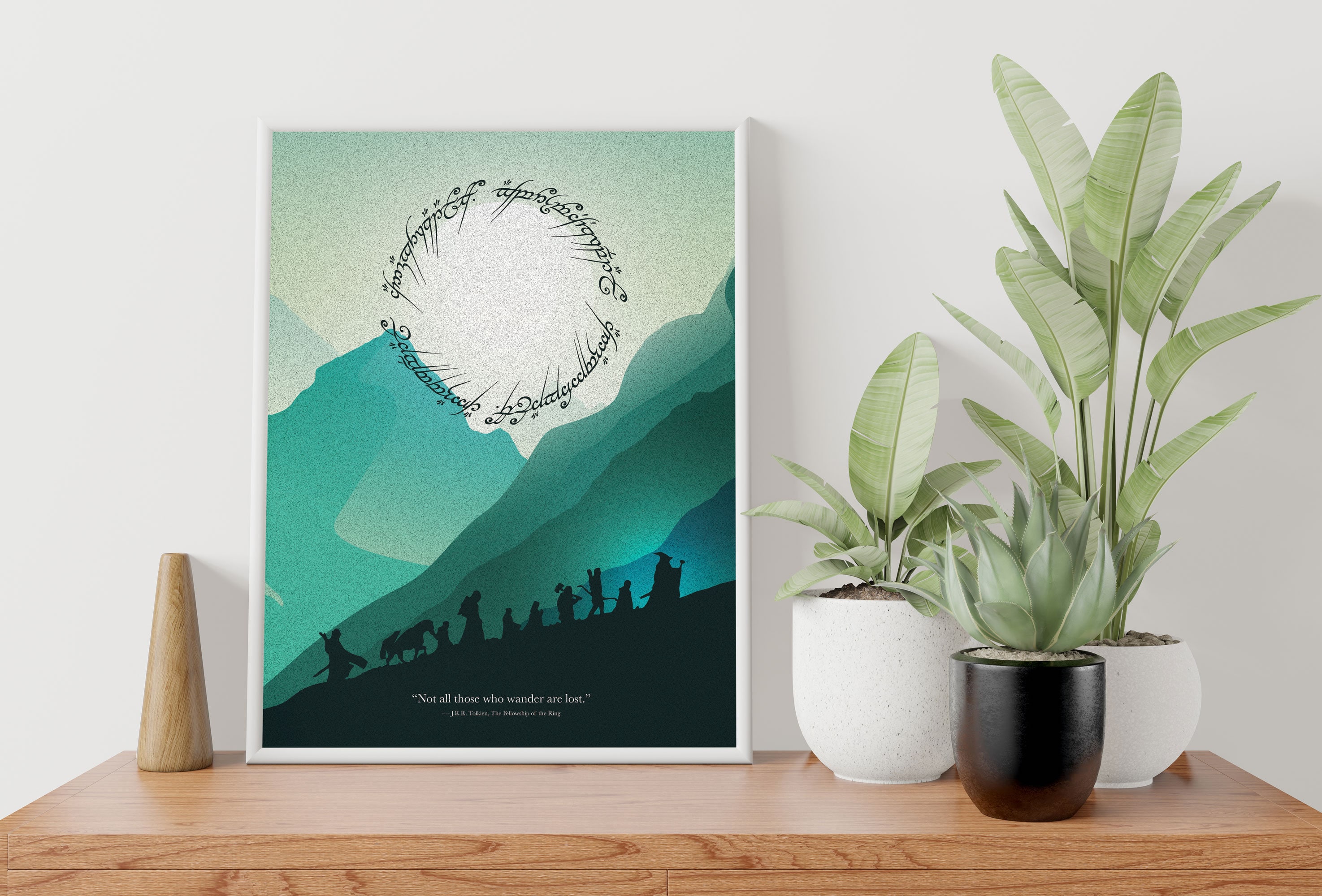 Fellowship LOTR Poster Digital Download Minimalist Poster - Etsy