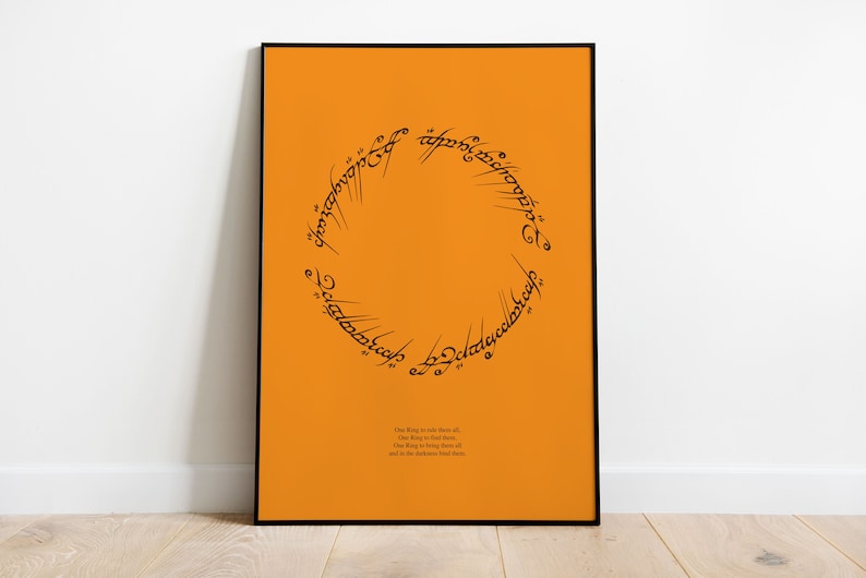 LOTR Poster Digital Download Minimalist Poster Lord of the - Etsy