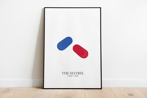 The Matrix Poster Digital Download Minimalist Poster the | Etsy