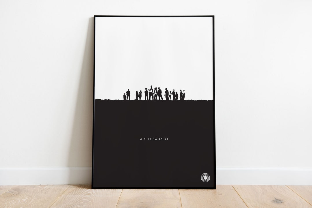 Lost Poster, Numbers, Digital Download, Minimalist Poster, Lost Digital ...