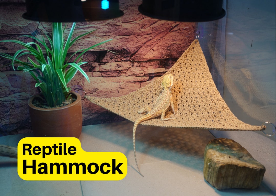 Reptile Corner Hammock: Basking Lounger for Bearded Dragons & Geckos - Etsy