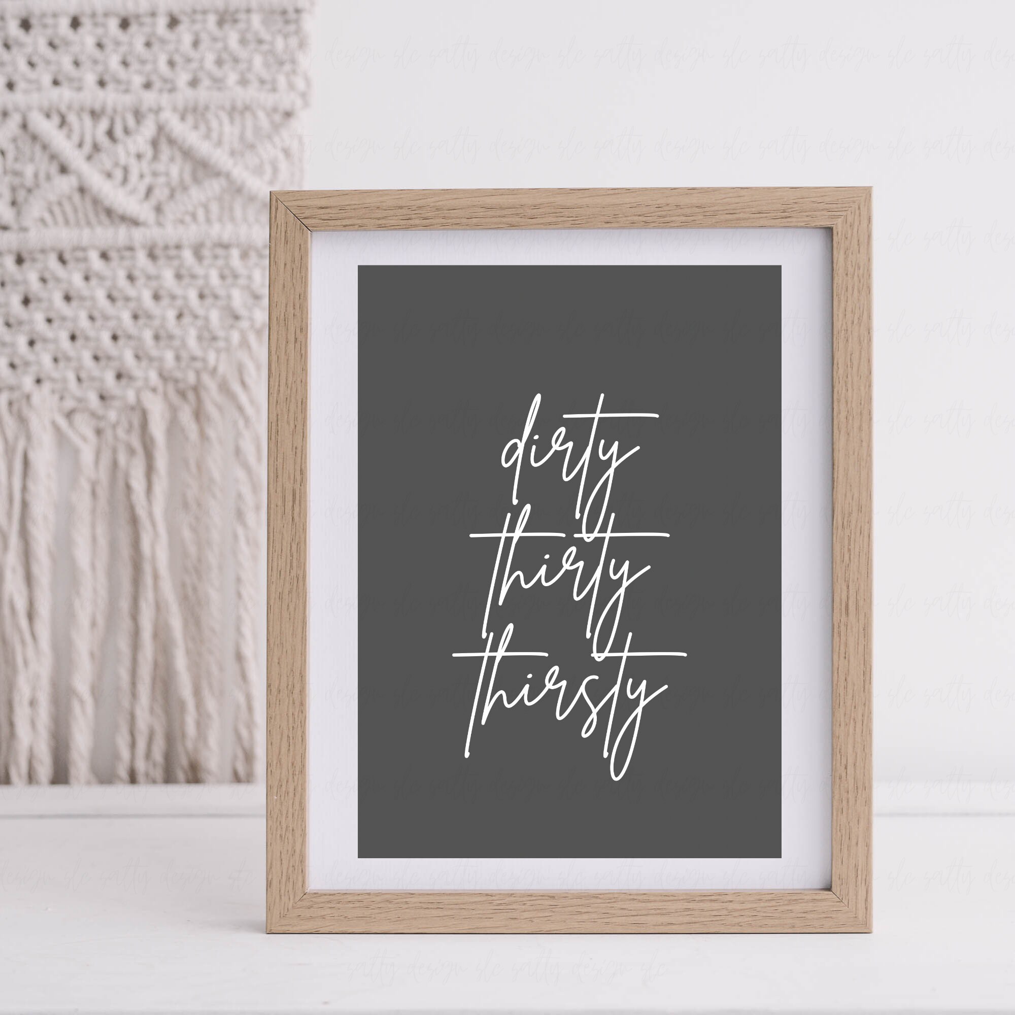 Dirty Thirty and Thirsty, 30th Birthday PRINTABLE, Dirty Thirty Party ...