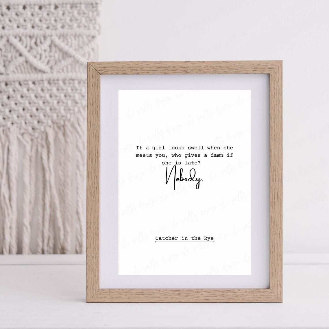 Catcher in the Rye PRINTABLE, INSTANT DOWNLOAD, Bathroom or Bedroom ...