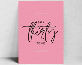 Dirty Thirty Poster - Etsy