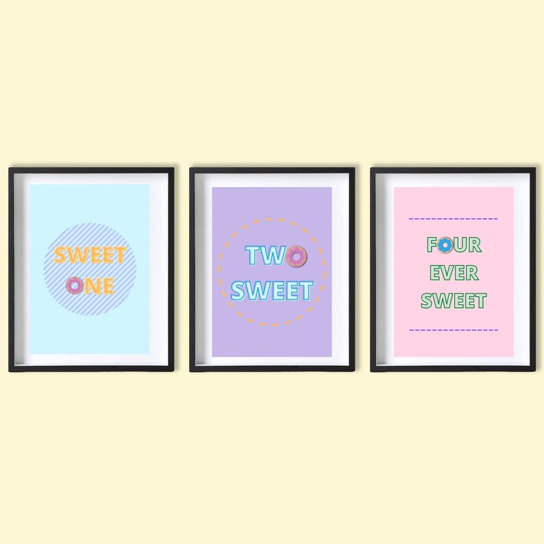 Donut Theme Party Bundle Printable, Instant Download, Donut Bday Sign ...