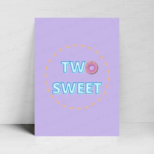 Two Sweet, Donut Theme Party PRINTABLE, DIGITAL DOWNLOAD, Birthday ...