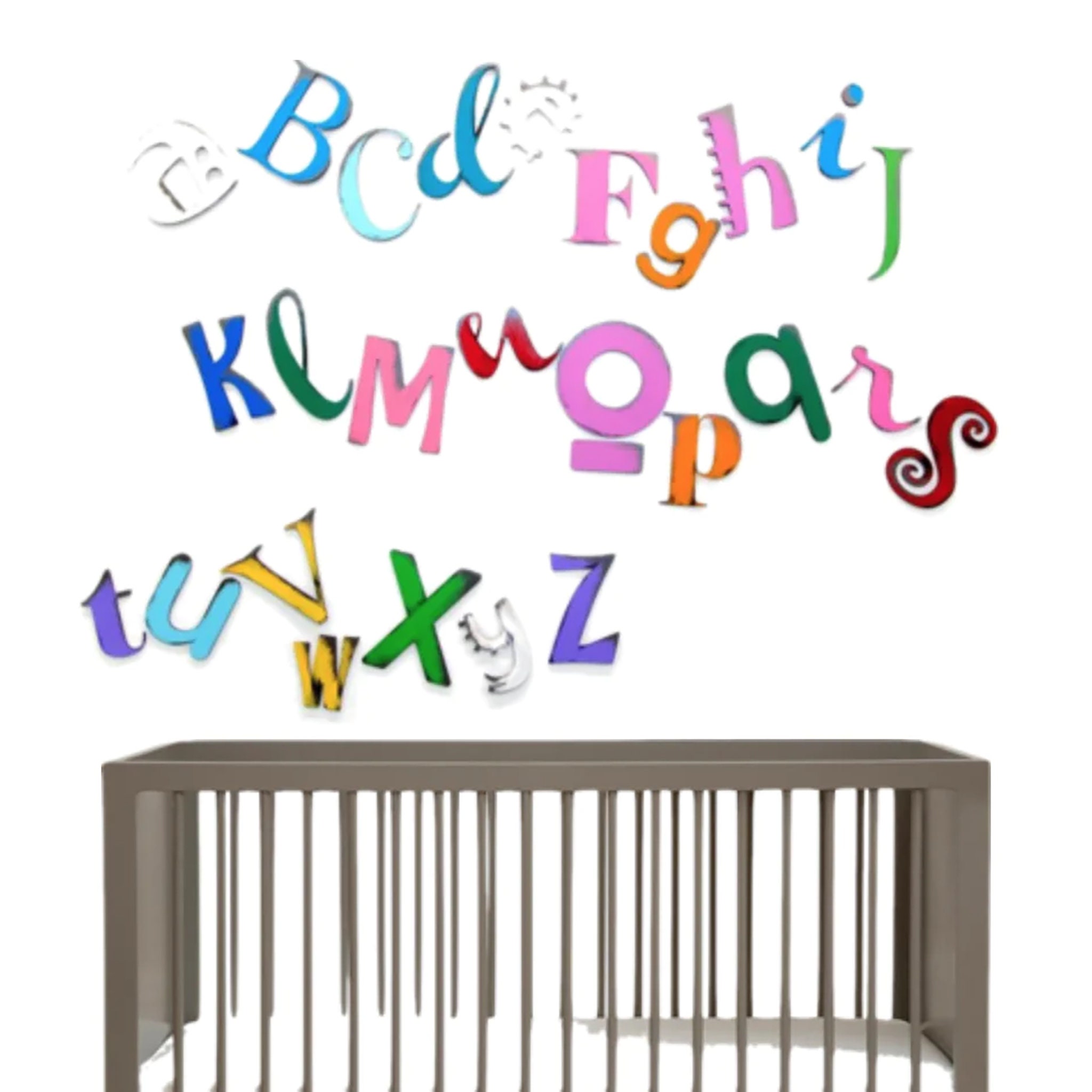 Decorative Looney Alphabet Letters Wall Art - Etsy