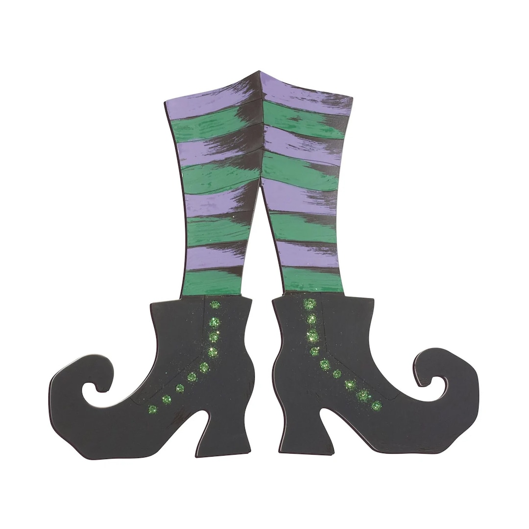 Hand Painted Witches Feet Wall Decor Halloween Art Wall - Etsy