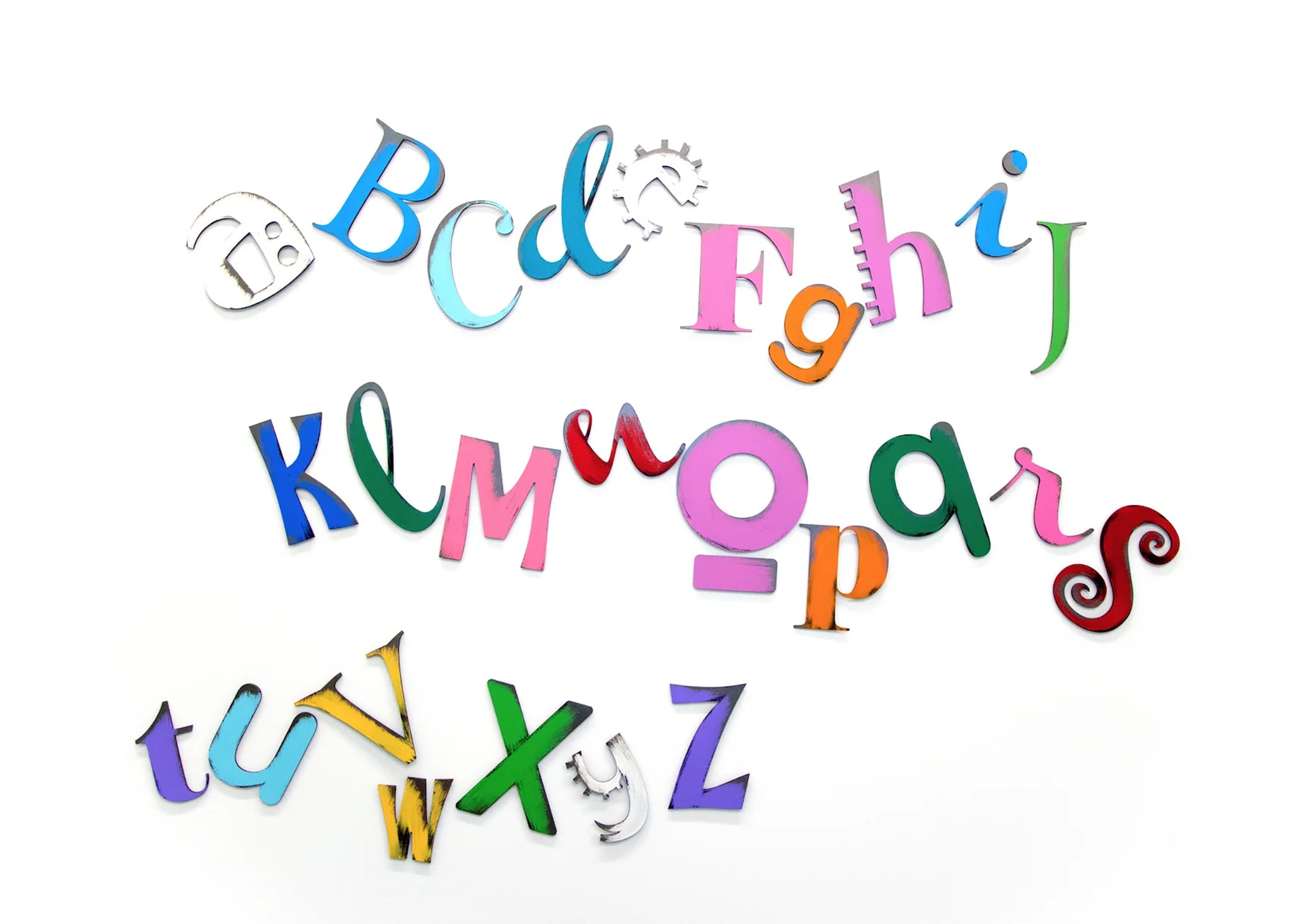 Decorative Looney Alphabet Letters Wall Art - Etsy