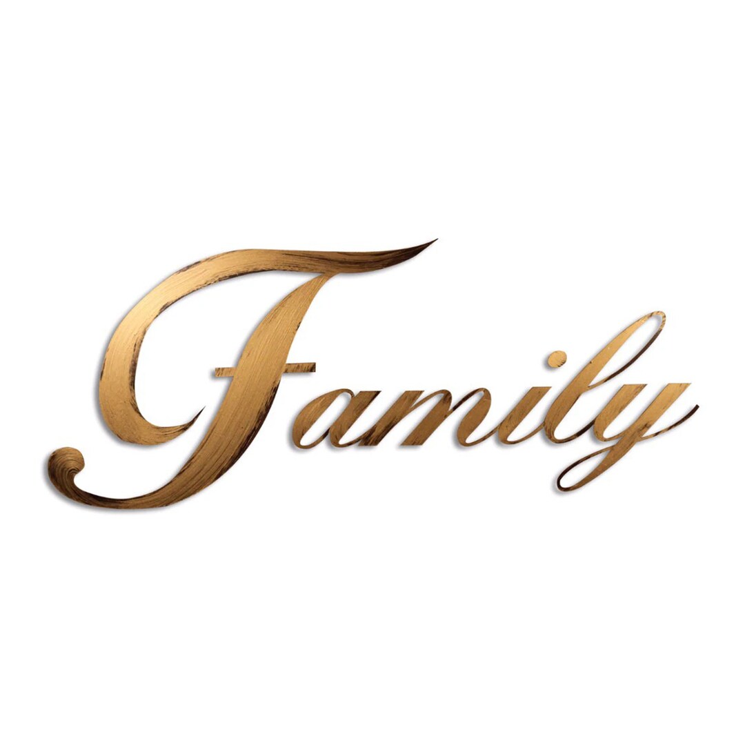 Family Word Sign Hand Painted PVC Plastic Letters 3D Wall Decor - Etsy