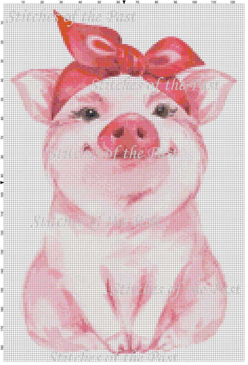 Teacup Pig Cross Stitch Pattern, Cute, Nursery, Baby Shower Gift ...