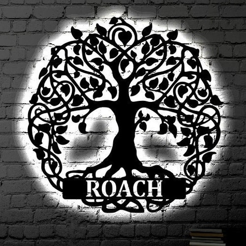 Tree of Life LED Metal Art Sign / Light up Tree of Life Metal - Etsy