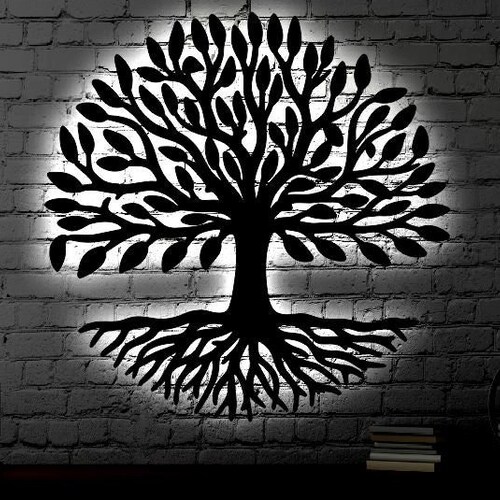 Tree of Life LED Metal Art Sign / Light up Tree of Life Metal - Etsy