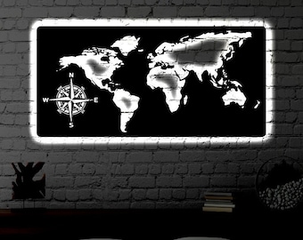 Light up Compass - Etsy