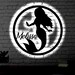 Personalized LED Mermaid Metal Sign | Light up Girls Room Wall Art ...