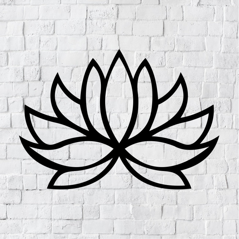 Lotus LED Metal Art Sign / Light up Lotus Flower Metal Sign / - Etsy