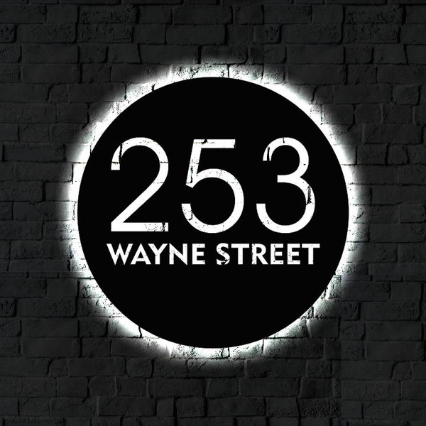 Backlight Numbers - Etsy