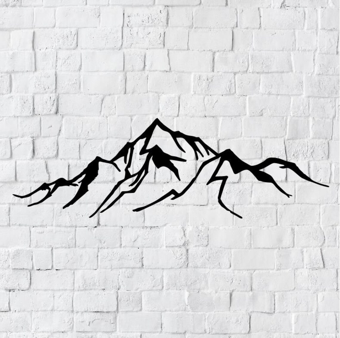 Mountain LED Metal Art Sign / Light up Mountain Metal Sign / Multi ...