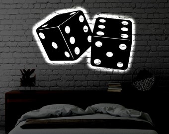 Dice Led Light Art - Etsy