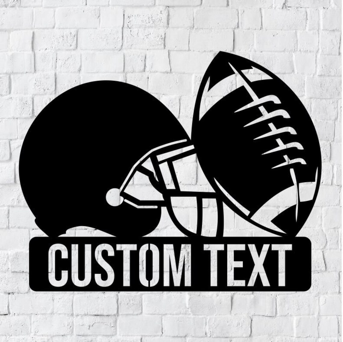 Personalized Football LED Metal Art Sign / Light up Football - Etsy