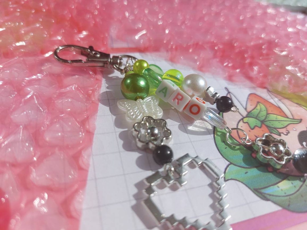 LGBTQIA Aromantic Pride Keychain Handmade Beaded Lgbt Keychains - Etsy