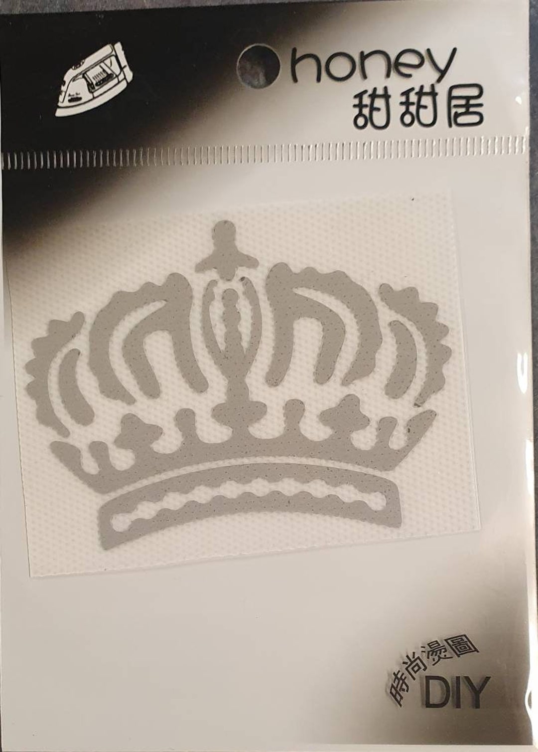 1x King's Queen's Crown Jewels Iron on Heat Transfer DIY Patch for ...