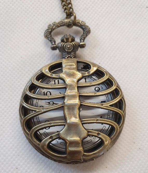 Bronze Tone Antique Style Gothic Rib Cage Body Design… - Gem