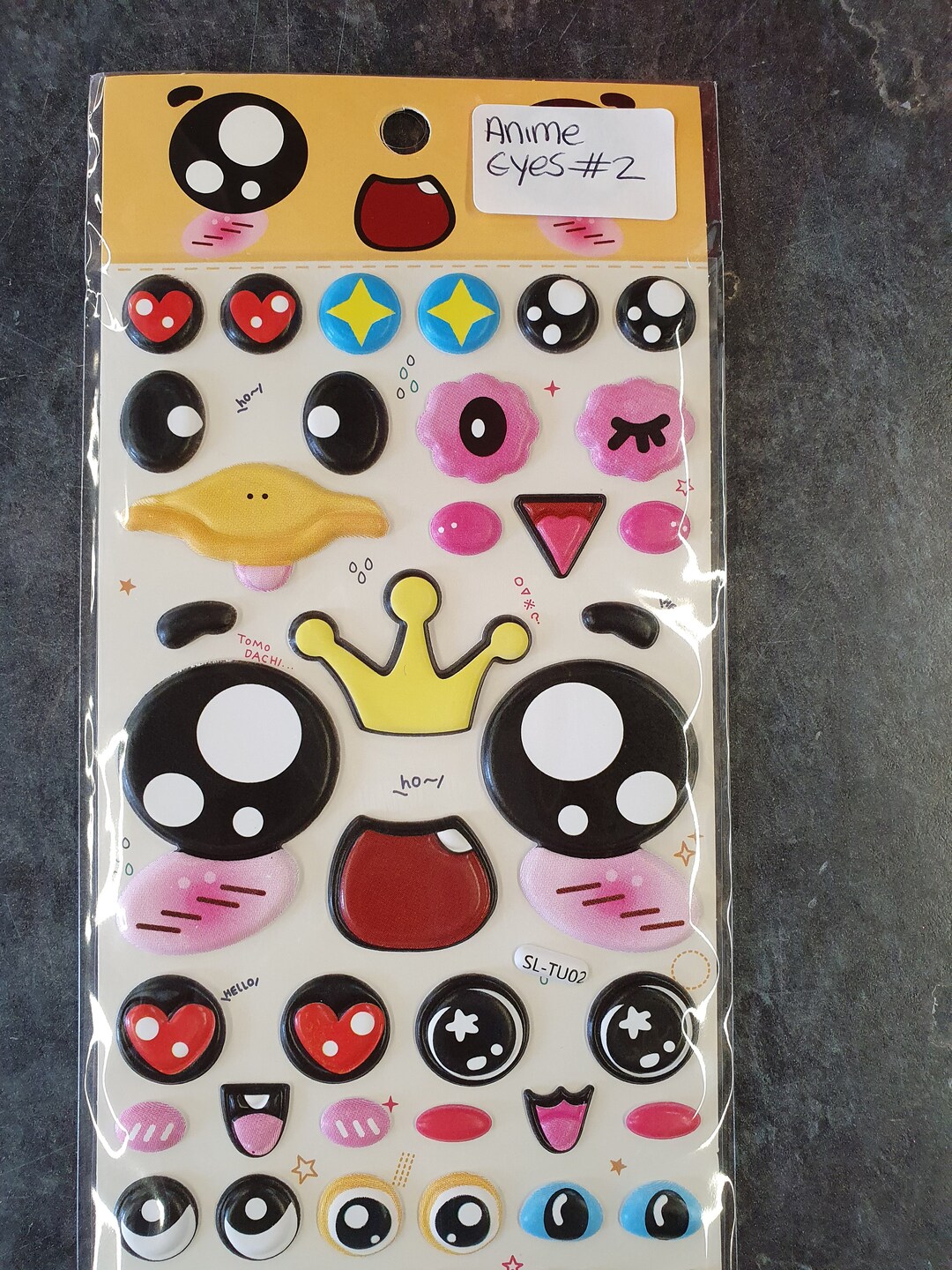 Reuseable Colourful Cartoon Animated Goggly Eyes Puffy 3D Stickers for ...