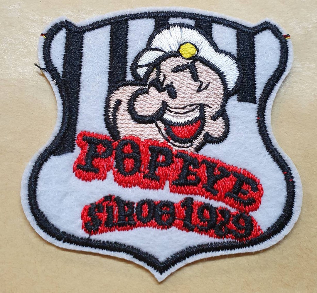 1x Kids Popeye the Sailor Man Iron on or Sew on DIY Patch for Clothes T ...
