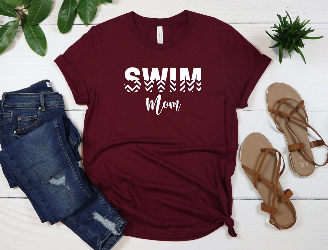 Mom of Swimmer,swim Mom Shirt, Funny Swim Shirts, Swim Team Tshirts,mom ...