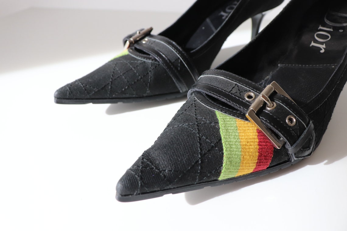 2004S/S DIOR John Galliano Black Rasta Pointy Toe 36.5 - Etsy