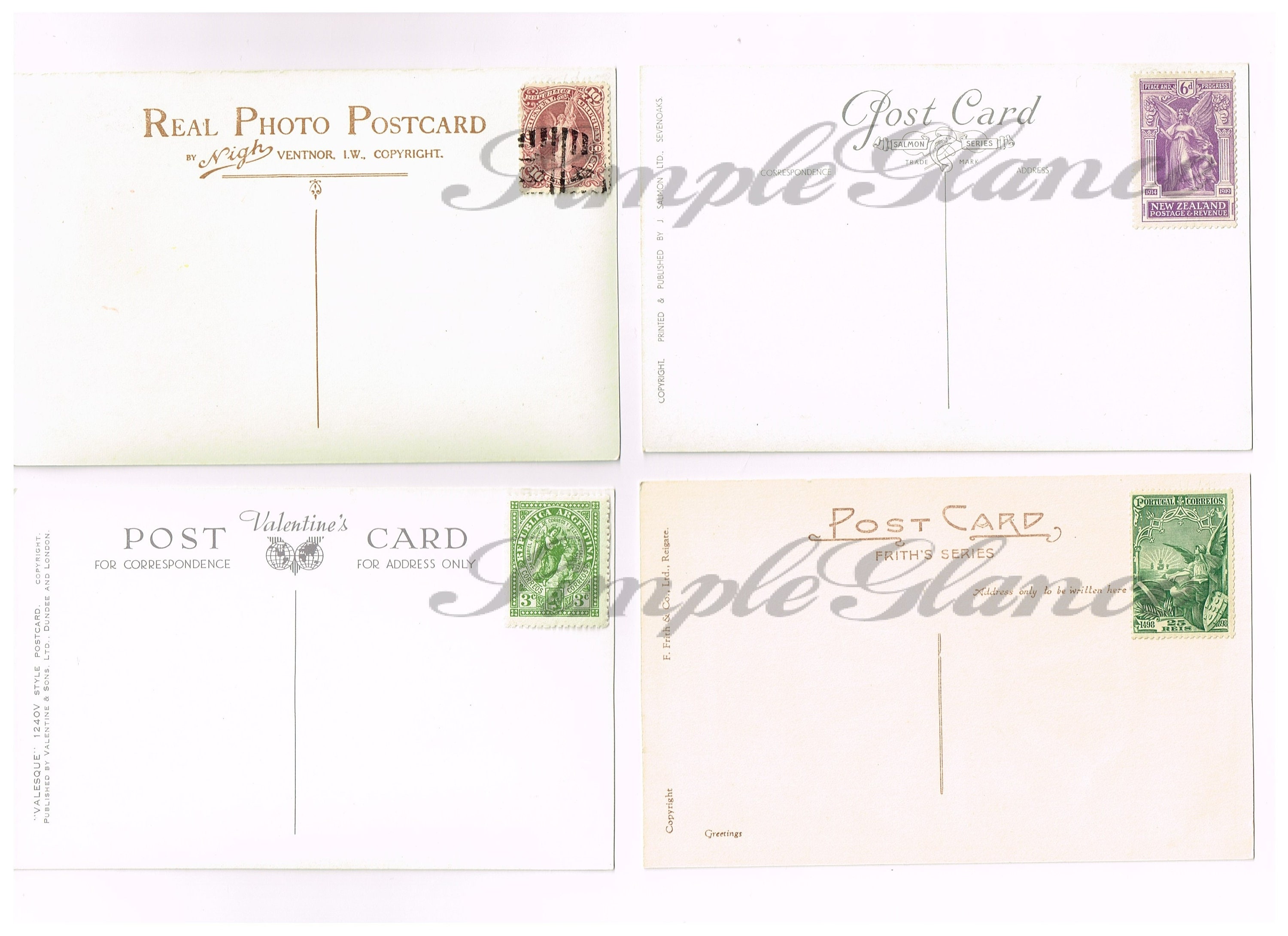 Printable Angel Postage Stamps ~ Vintage 1899-1944 Postcards (8 Plus ...