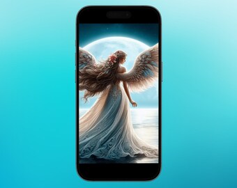 Angel Phone Wallpaper Digital Download Aesthetic Phone Background ...