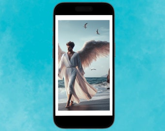 Angel Phone Wallpaper | Digital Download | Aesthetic Phone Background ...
