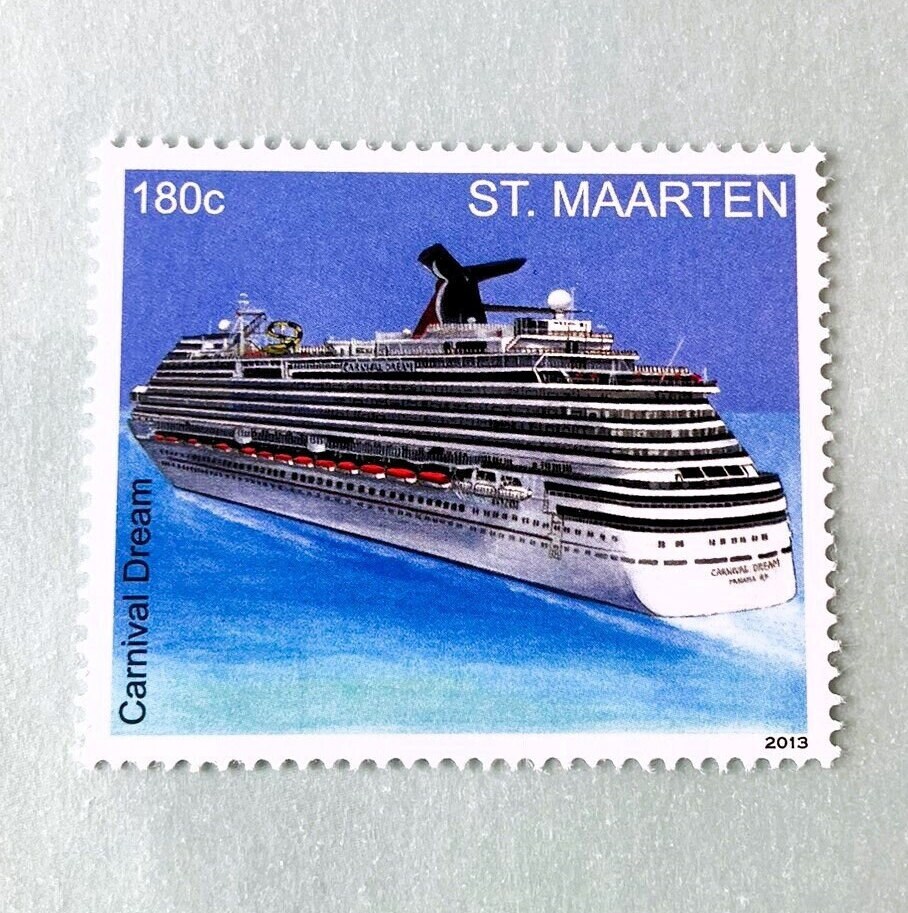 Vintage St Maarten Carnival Dream Cruise Ship Postage Stamp - Etsy