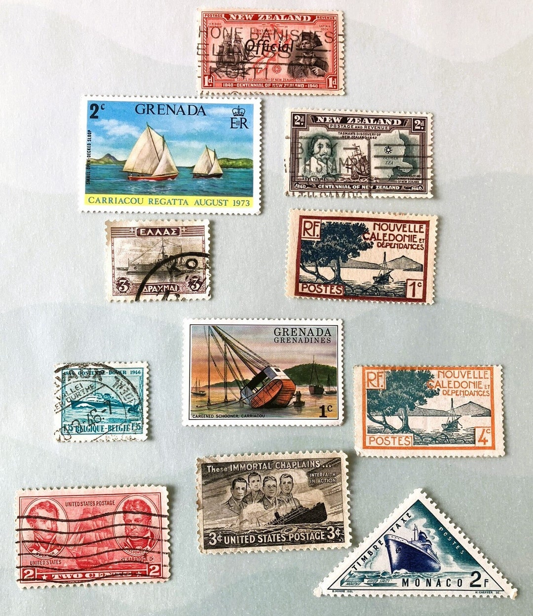 Vintage Sailboat and Ships Postage Stamps - Etsy