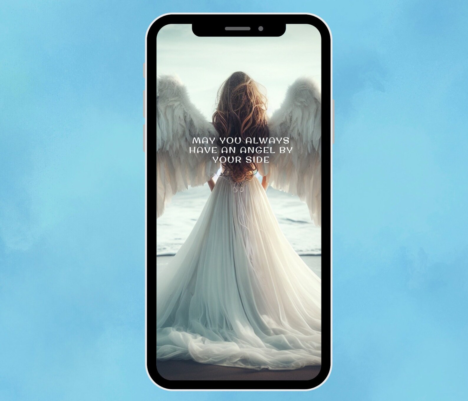Angel iPhone Wallpaper | Digital Download | Aesthetic Phone Background ...