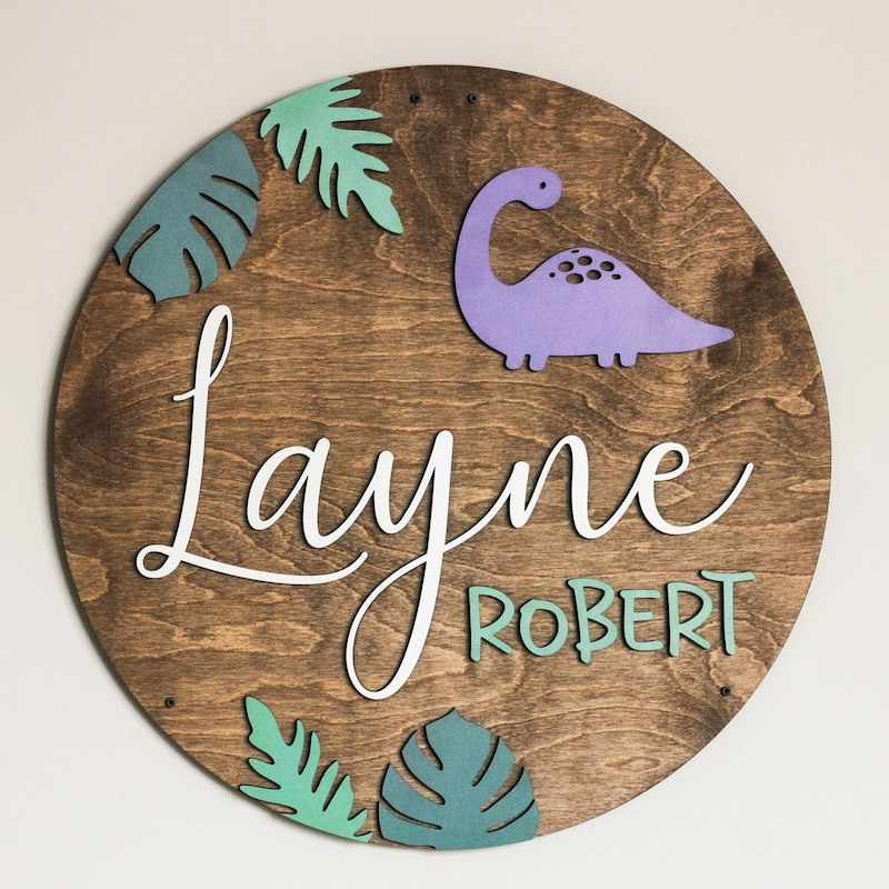 Dinosaur Sign - Etsy