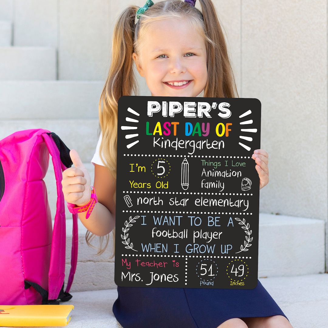 Reusable Chalkboard for First and Last Day of School Photos, Liquid ...