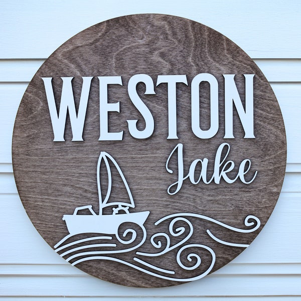 Nautical Nursery Name Sign - Etsy
