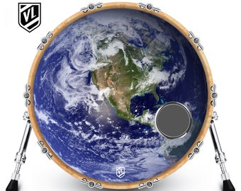 Custom Full Color Bass Drum Decal Vinyl Die Cut Sticker Fits - Etsy