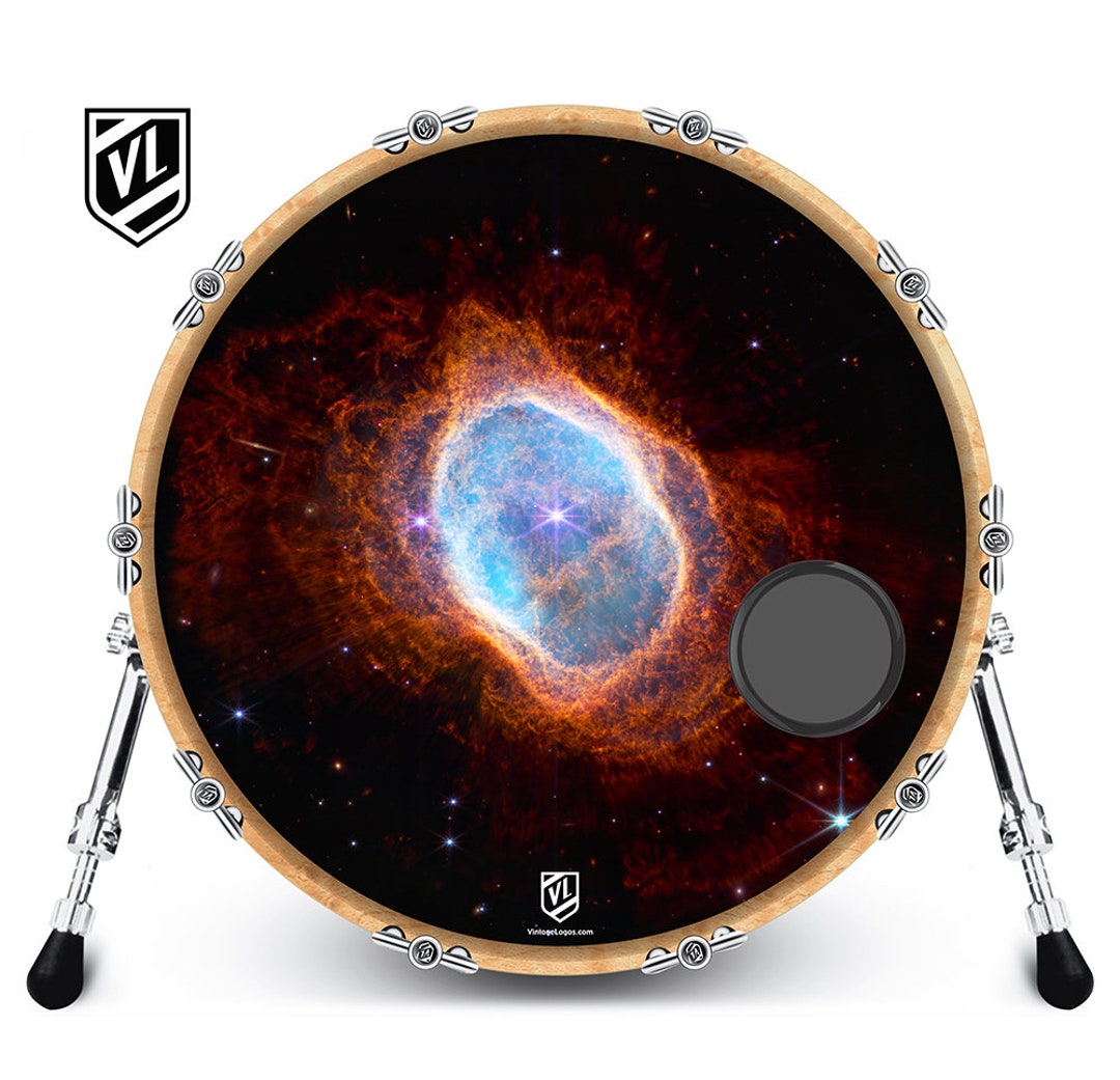 Custom Bass Drum Head With 4" Port Ring - Ring Nebula JWST - Etsy