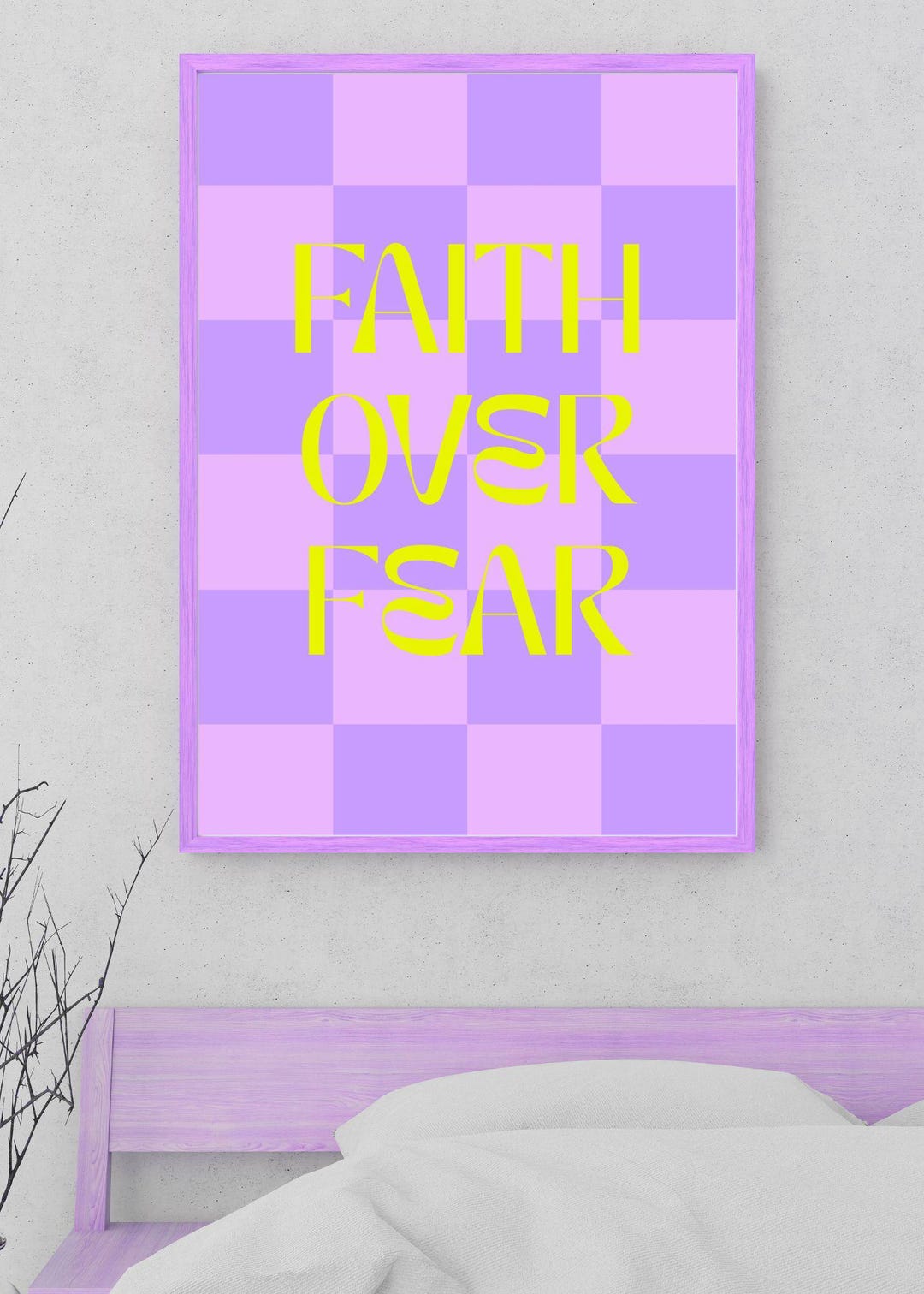 Faith Over Fear Poster A4 - Etsy UK