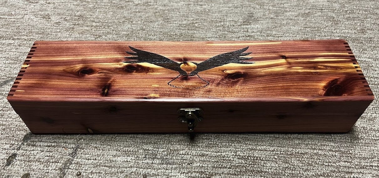 Red Cedar Feather Box Eagle/thunderbird - Etsy