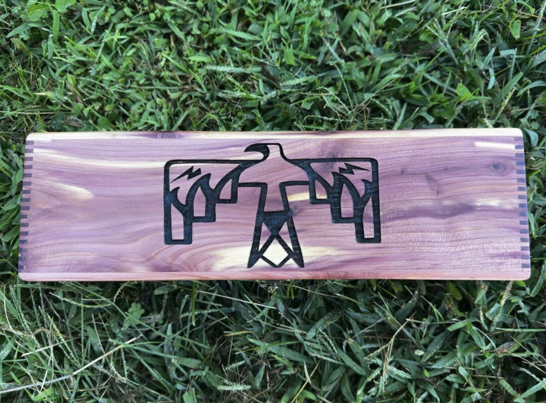 Red Cedar Feather Box Eagle/thunderbird - Etsy