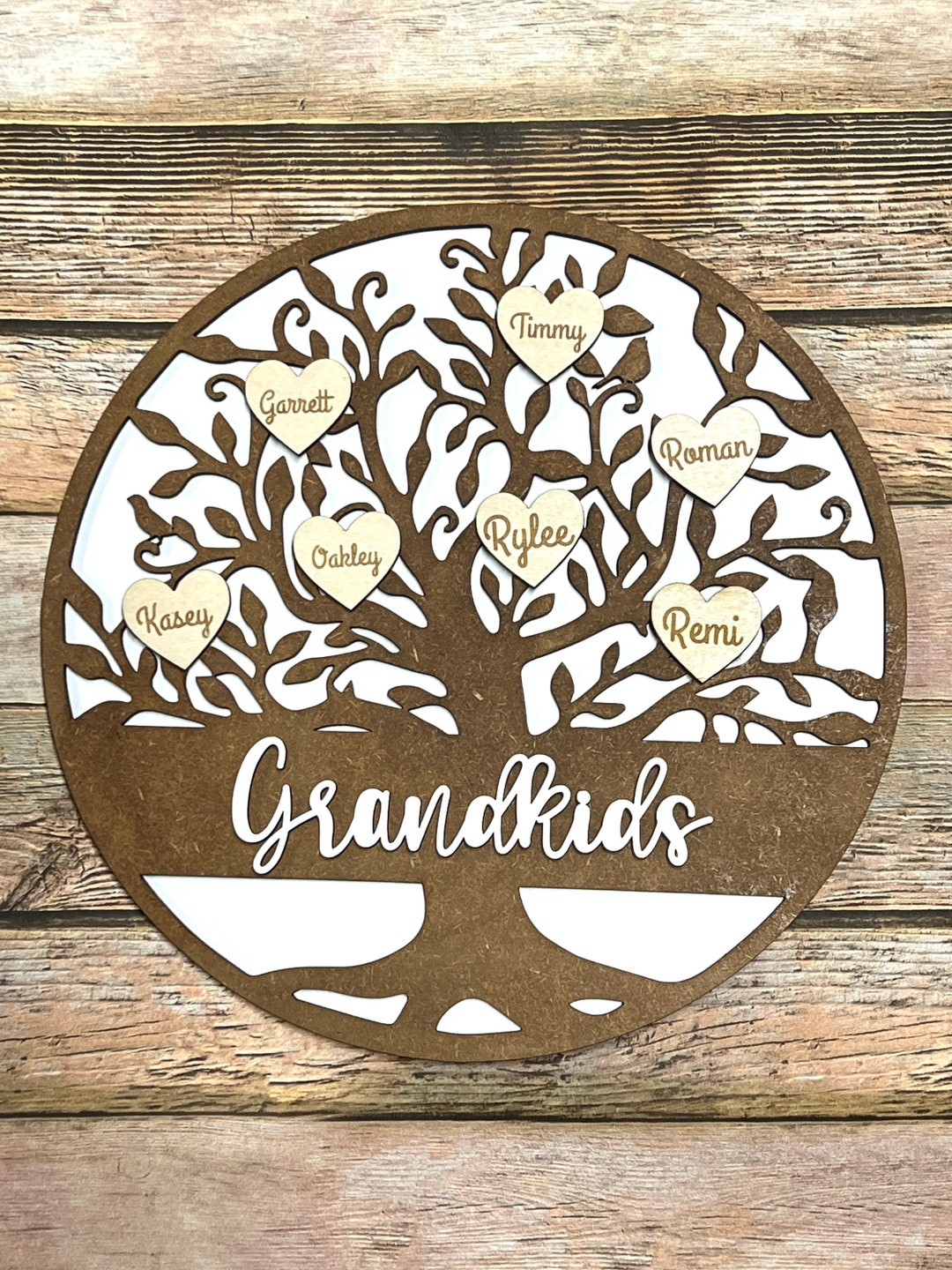 Family Tree Wood Sign, Personalized Family Tree,mother’s Day Gift ...