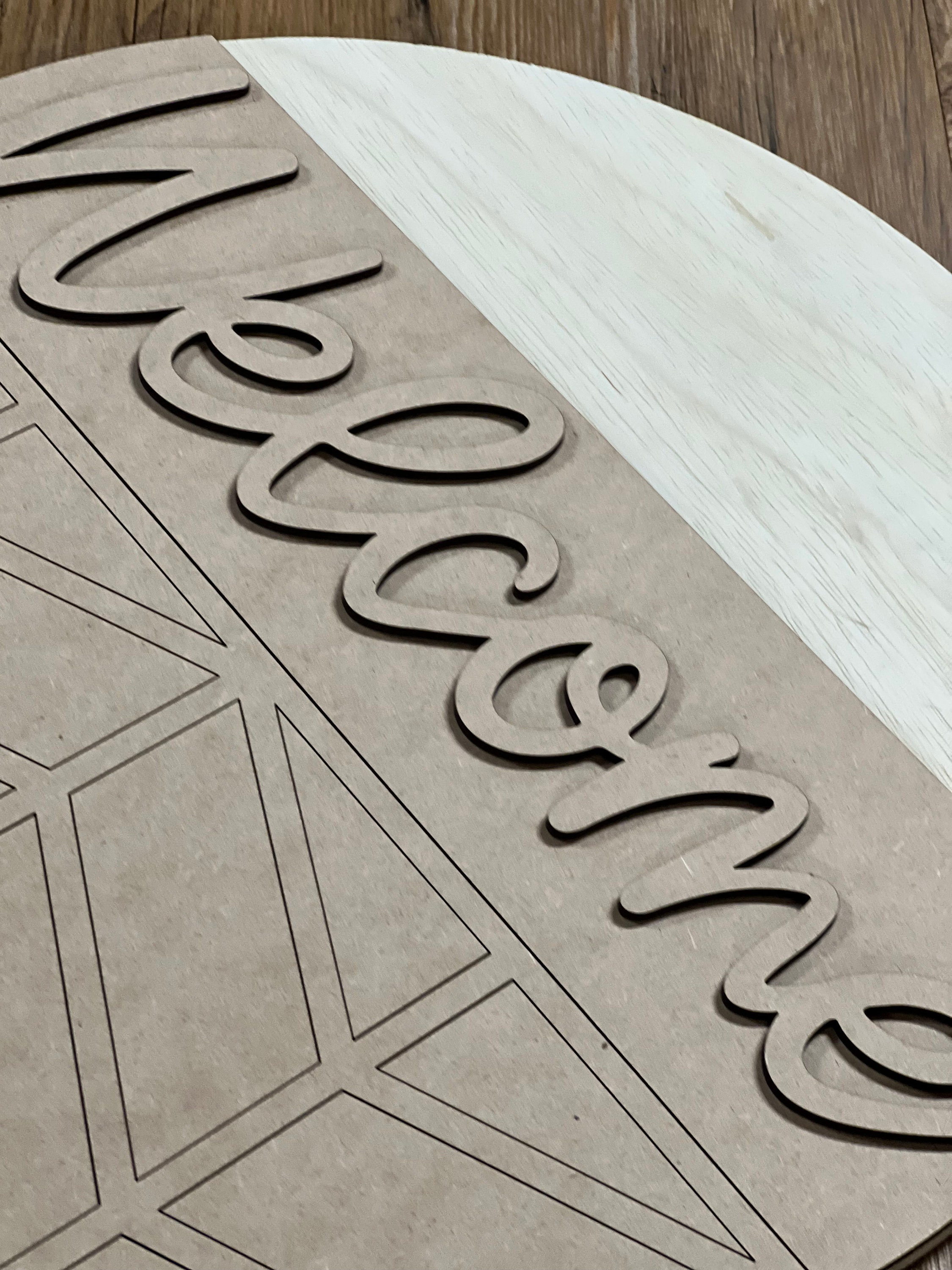 DIY Chevron Welcome Sign DIY Sign Kit Blank Sign Kit - Etsy