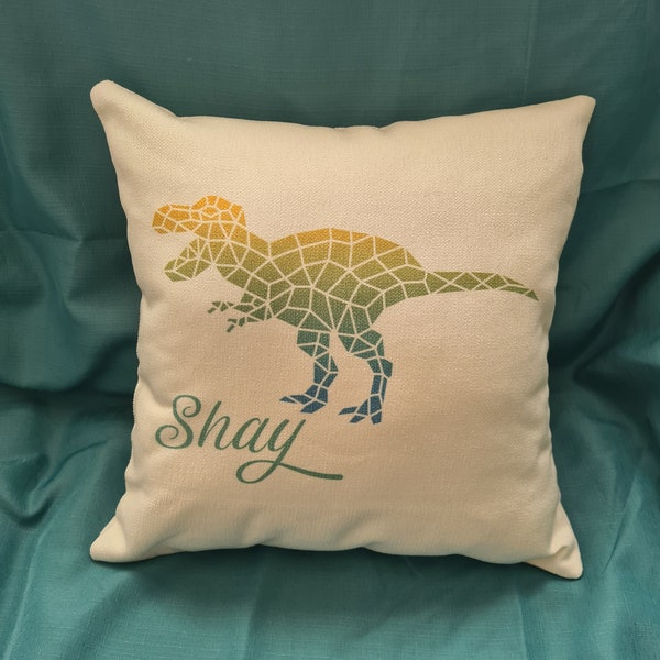 Dinosaur Cushion - Etsy UK